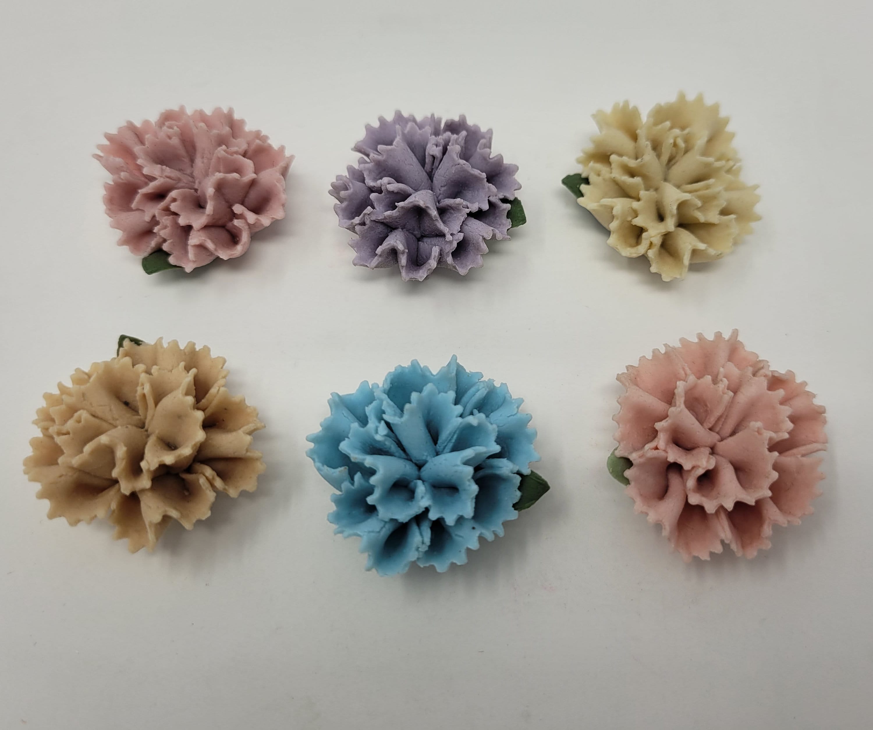 6 pcs Large 28mm Porcelain Ceramic Carnation Blossoms Heads | Etsy