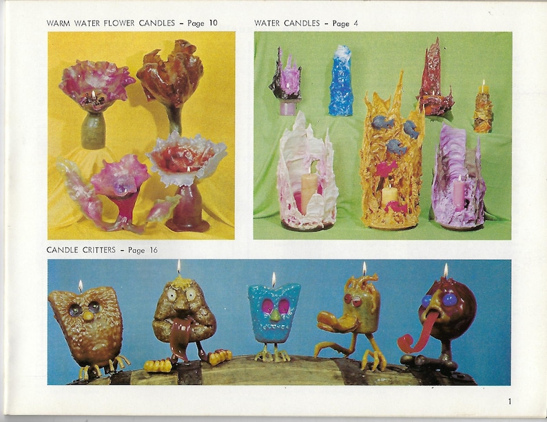 Advanced the Candle Maker Vintage 1970's How to Craft Instruction Book ...