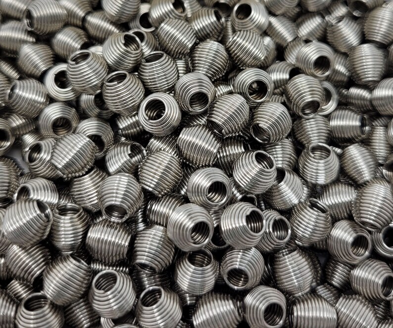 100 Pcs Gold or Silver Tone Metal Coil Spring Spacer Beads 6mm - Etsy