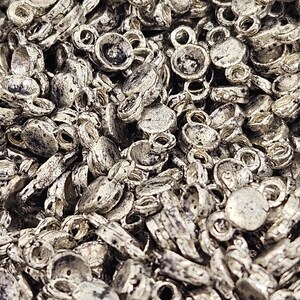 Pack of 50 Vintage Silver Plated Double Loop Spacer Connector Beads ...