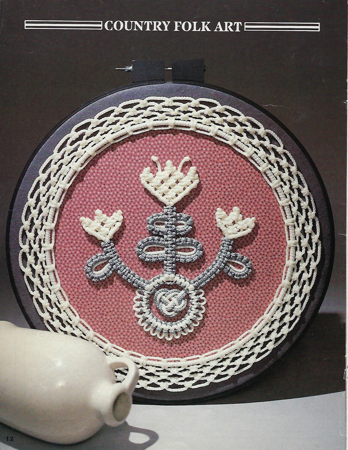 Country Calico Wall Art Macrame Home Decor Patterns Book - Etsy