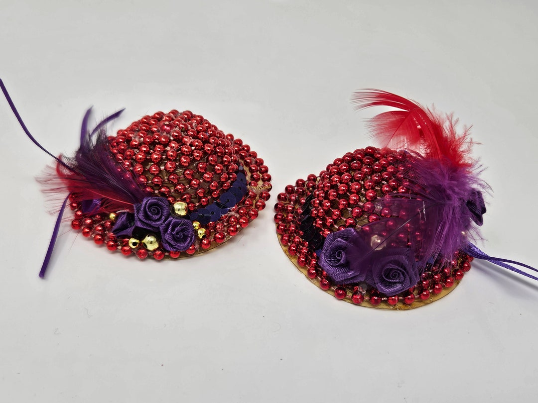 Pack of 12 Small Plastic Hats Miniature Craft Doll Making Hat Forms ...