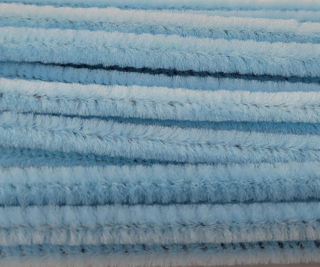 Lot of 100 Pcs 12" X 1/4" Wide Wired Pipe Cleaners Craft Chenille Stems ...