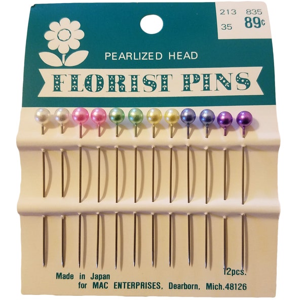 Pearl Head Pins - Etsy