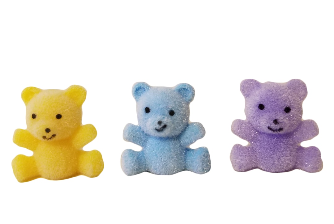 Lot of 10 Darice Craft 1" Miniature Flocked Banzai Teddy Bears - Etsy