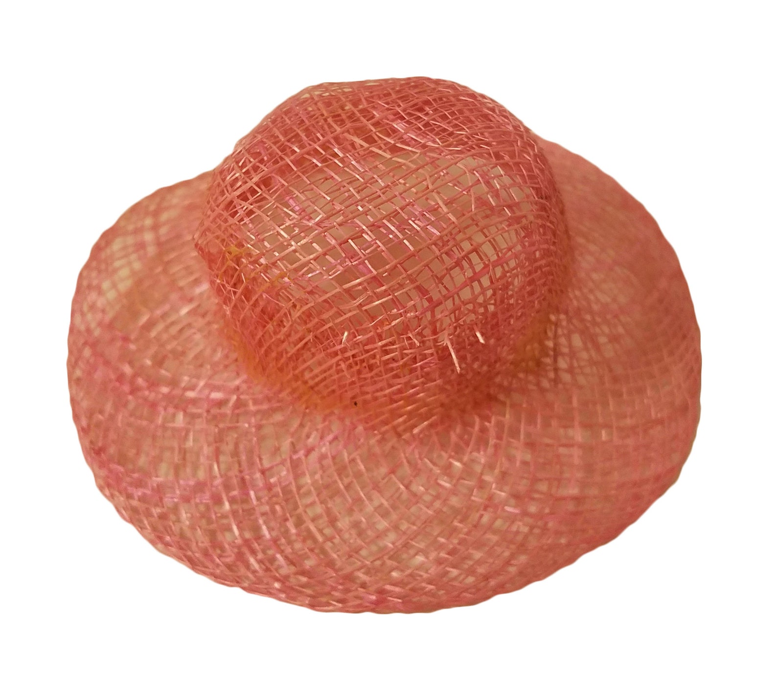 Pack of 12 Vintage 3" Miniature Natural Sinamay Woven Sun Hats Barbie ...