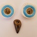 Vintage Ceramic Owl Eyes & Beak Beads for Macrame Owl - Etsy