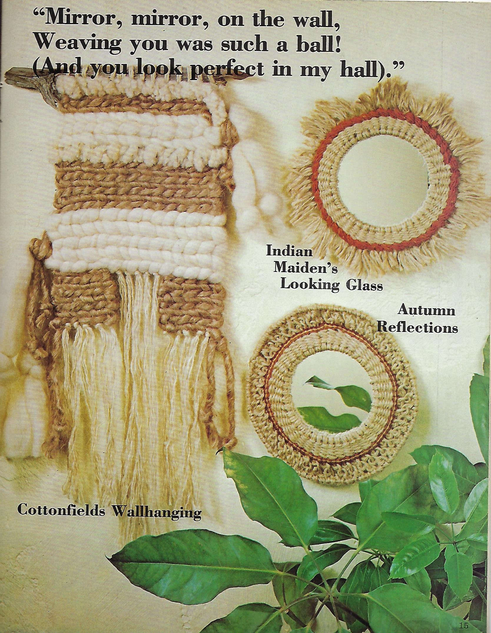 Dimensions in Off-loom Weaving Patterns Instructions Craft Book Vintage ...