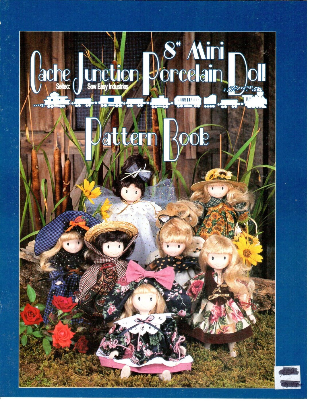 Cache Junction 8" Mini Porcelain Doll Pattern Book Vintage Craft Doll ...