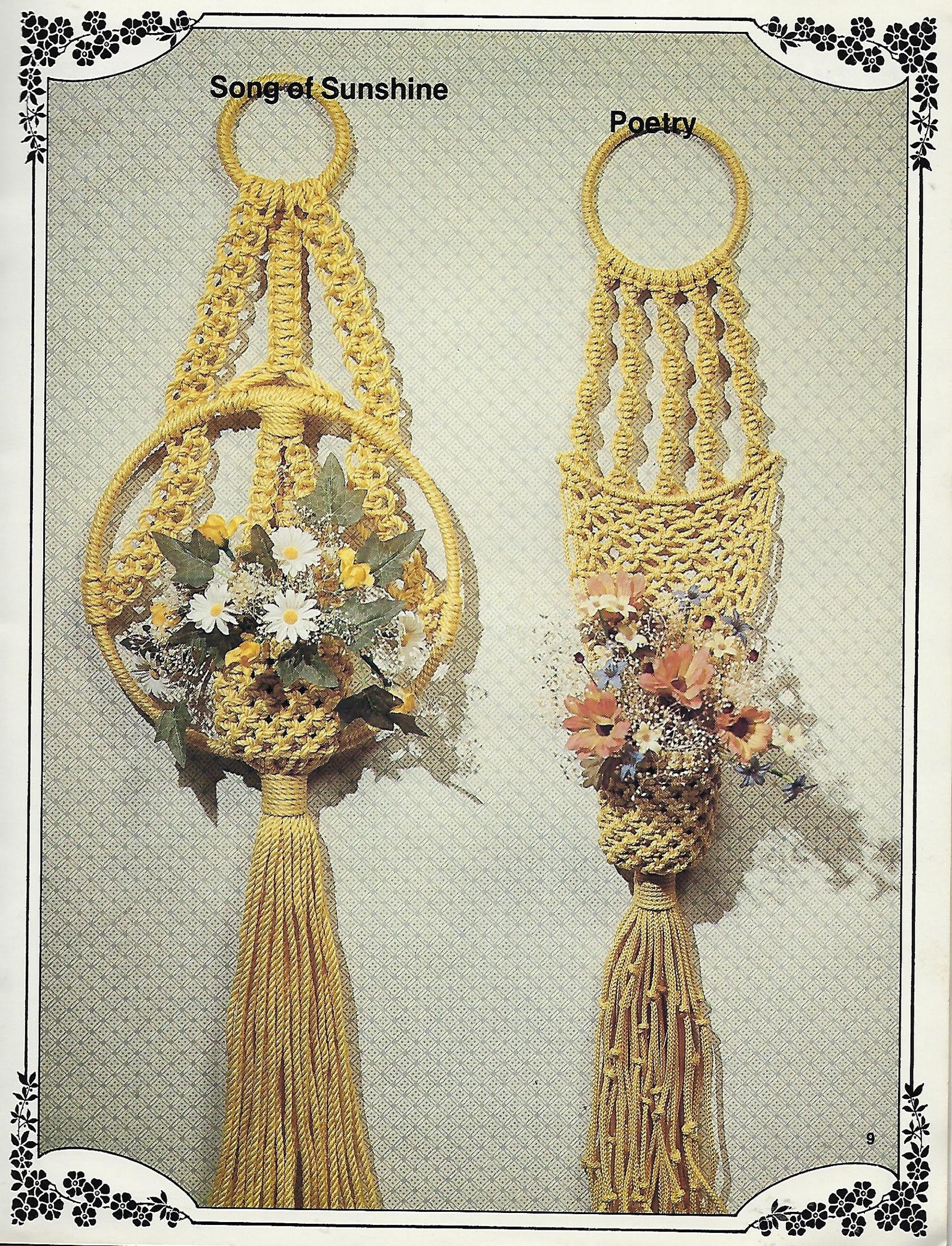 PDF ONLY Pockets for Posies Macrame Wall Pockets Patterns Craft Book - Etsy