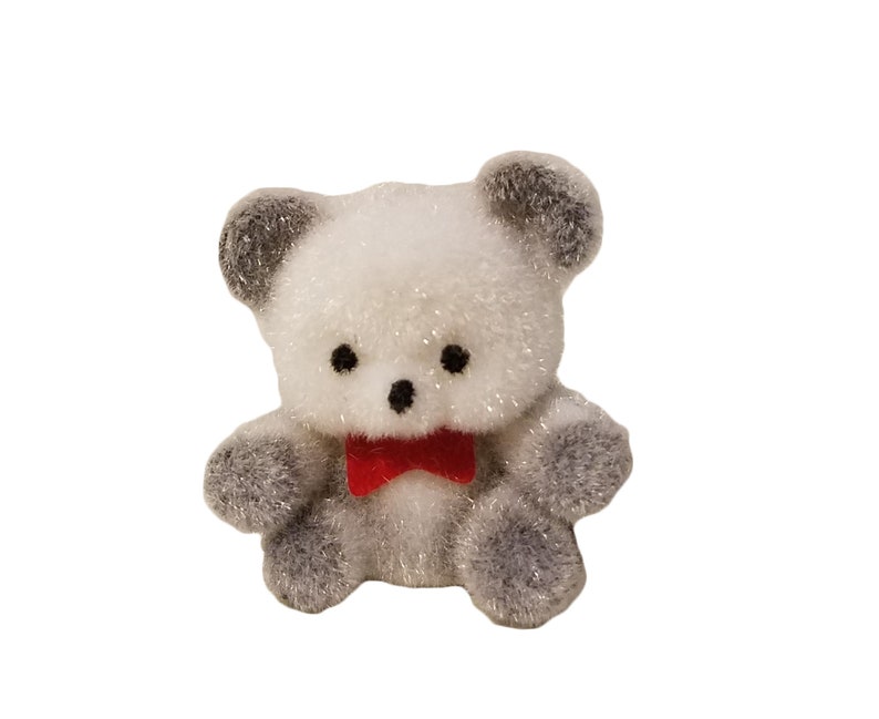 Lot of 12 Darice Craft 1" Miniature Flocked Teddy Bears - Etsy