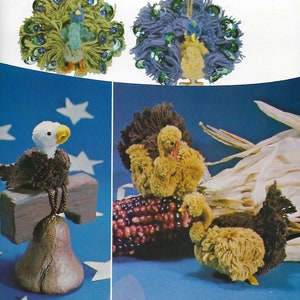 Pom Pom Parade Animals Vintage 1970's Craft How to Pattern Book - Etsy