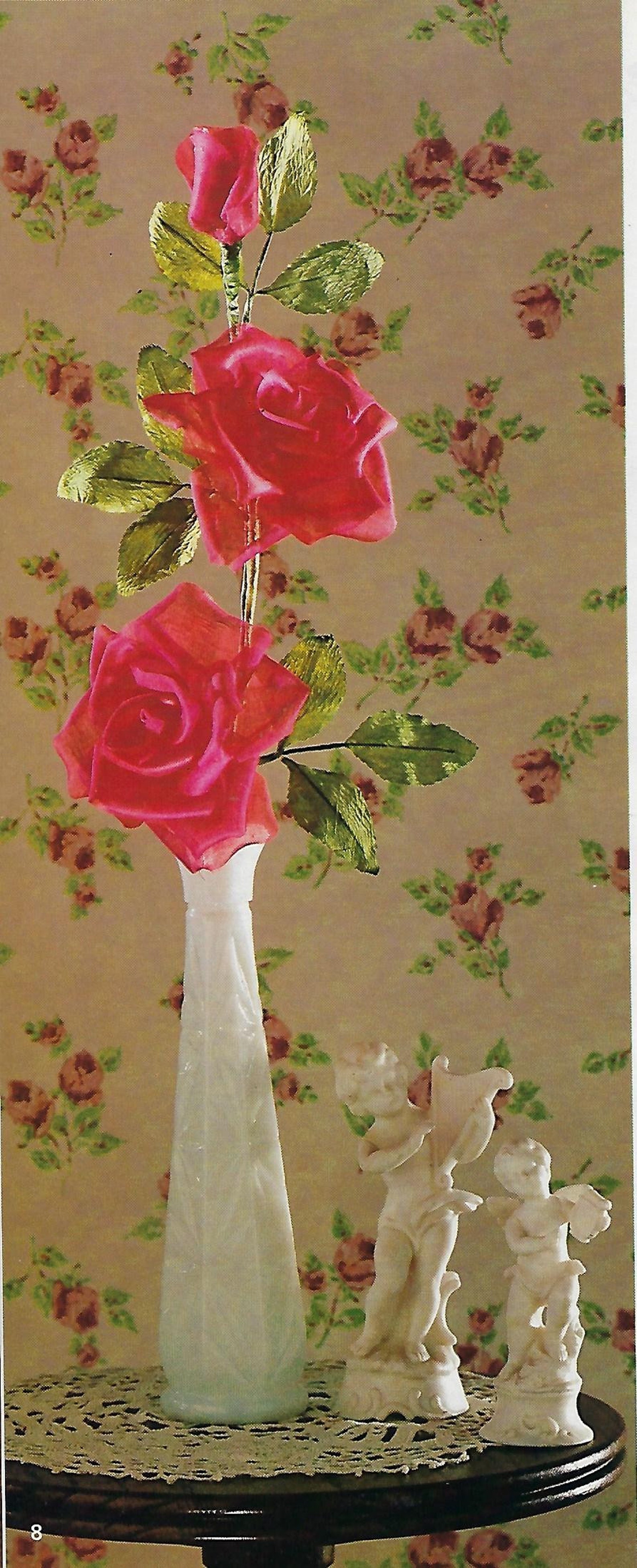 Silk Flowers Vintage How to Make Floral Arrangements Guide Craft ...