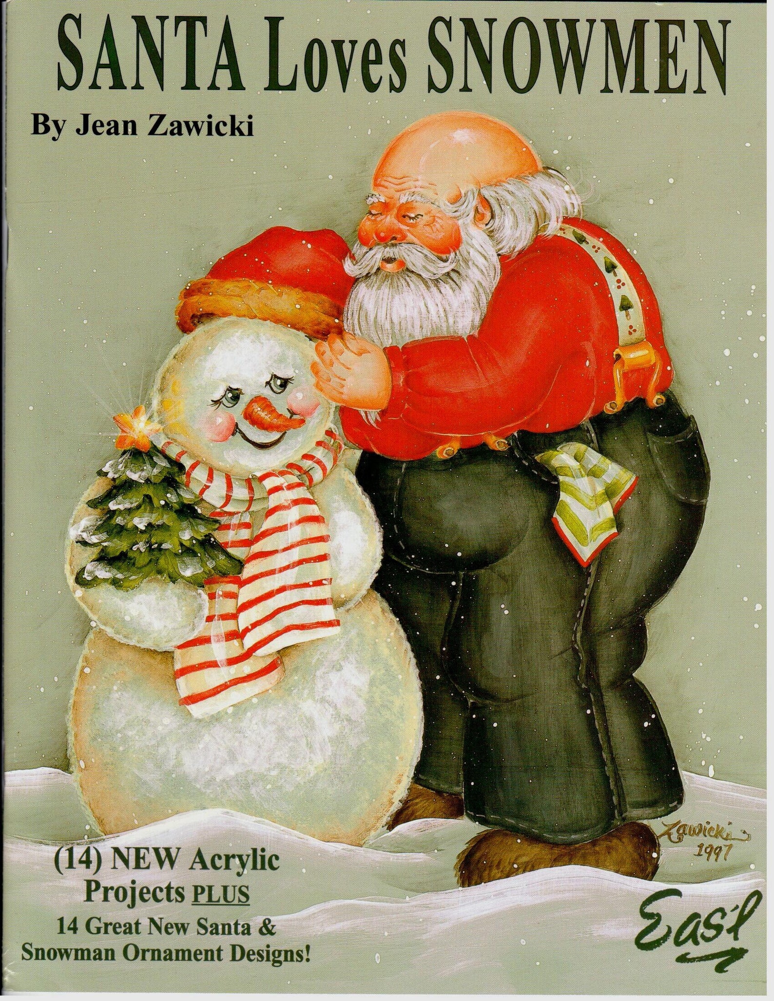 Santa Loves Snowmen Acrylic Decorative Painting Patterns Craft - Etsy