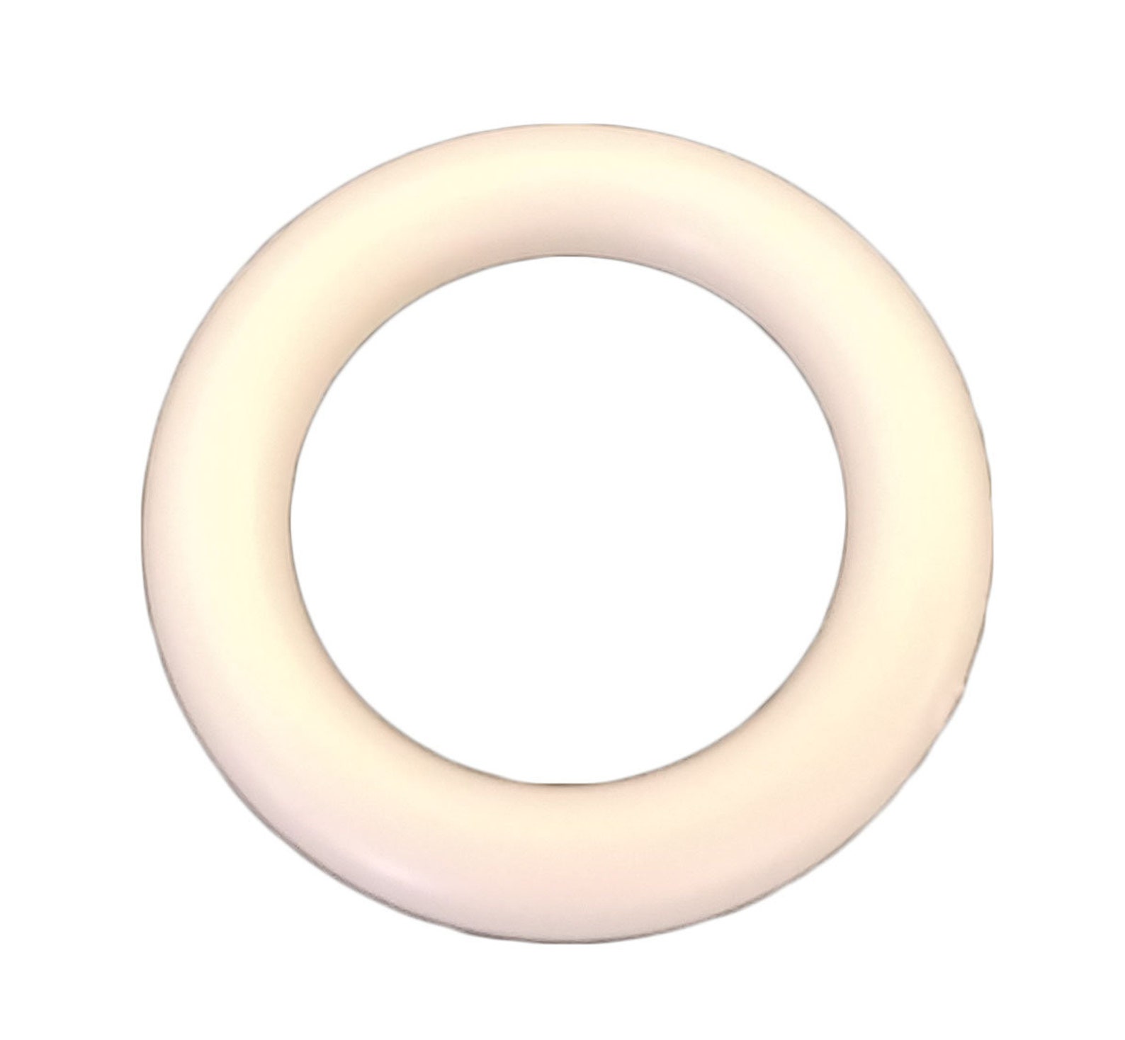 Lot of 36 Round White Plastic Macrame Craft Rings Small - Etsy