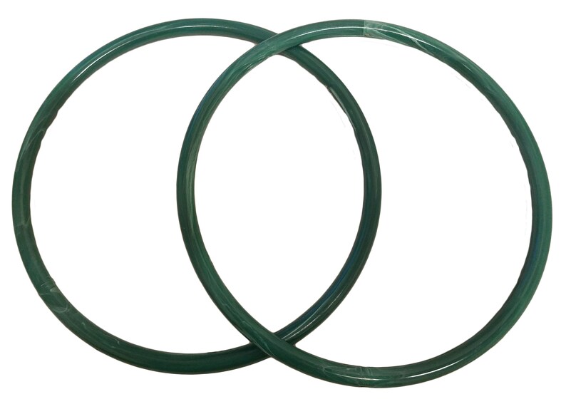 8" Round Vintage Plastic Marbella Macrame Craft Purse Handles or ...
