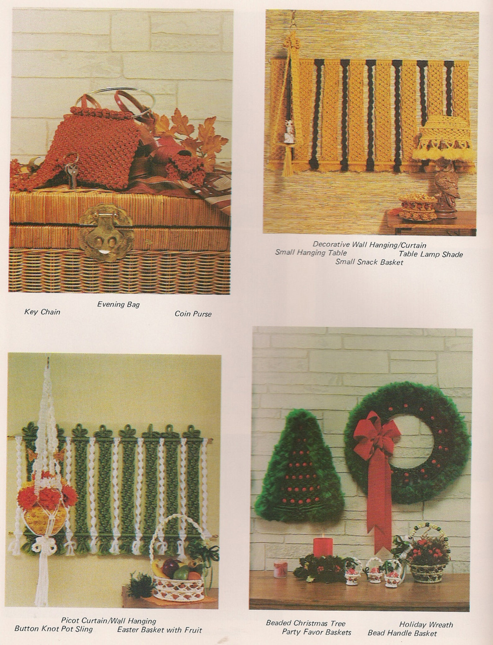 Much Ado About Knotting - Macrame Patterns - Vintage Craft Book - Etsy