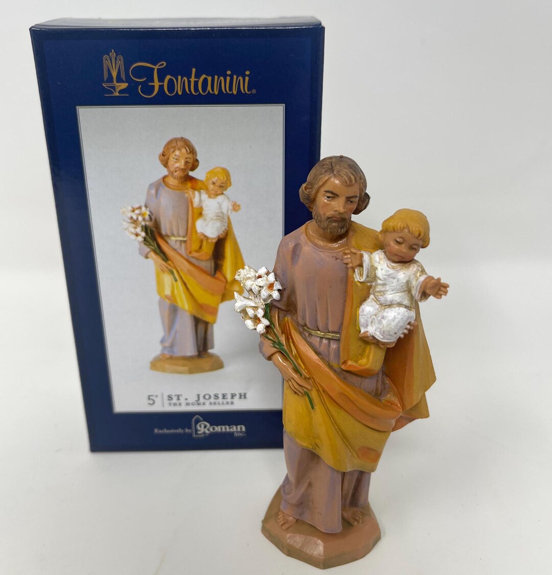 Fontanini Roman St. Joseph the Home Seller Figure Statue 5" Collection ...