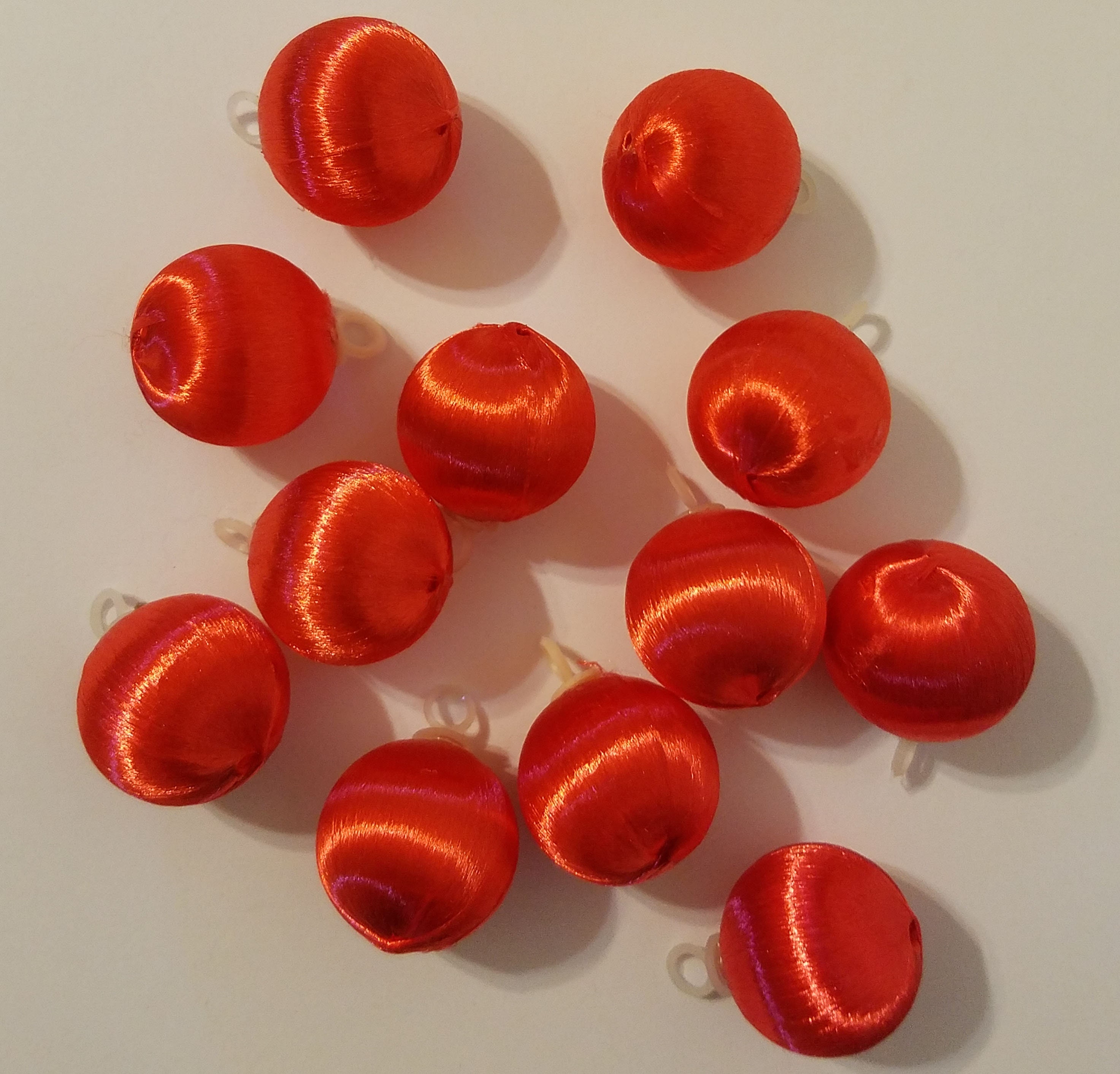 Pack of 12 Vintage Satin 1 25mm Miniature Ball Craft | Etsy