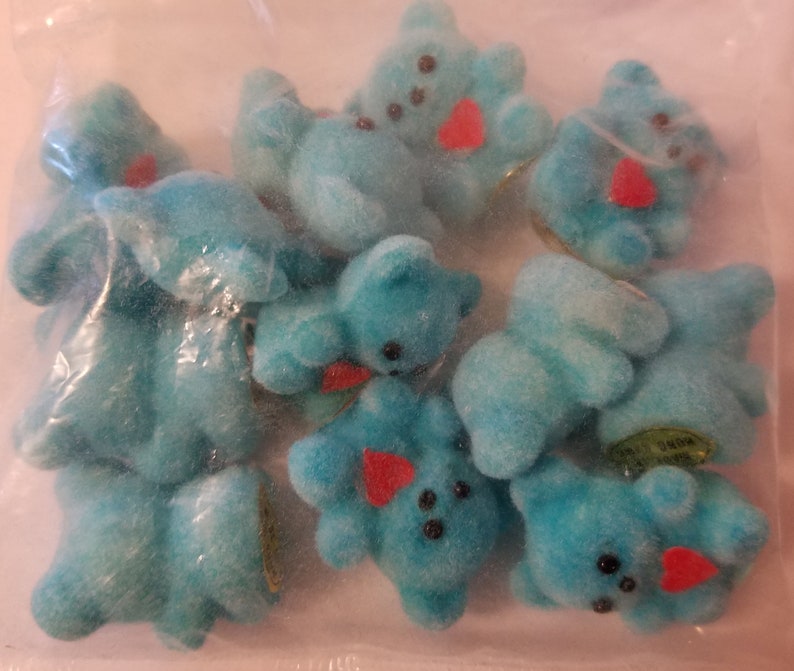 Lot of 12 Darice Craft 1 Miniature Flocked Teddy Bears - Etsy