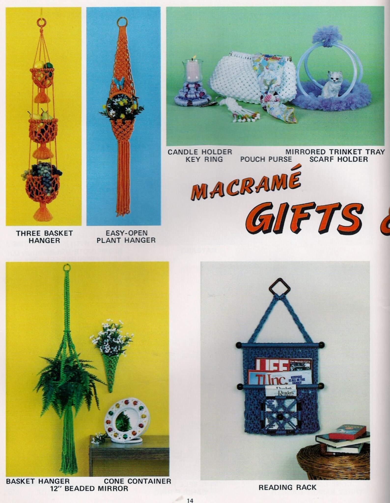 Vintage Macrame Gifts & Goodies Craft Book With Patterns and | Etsy