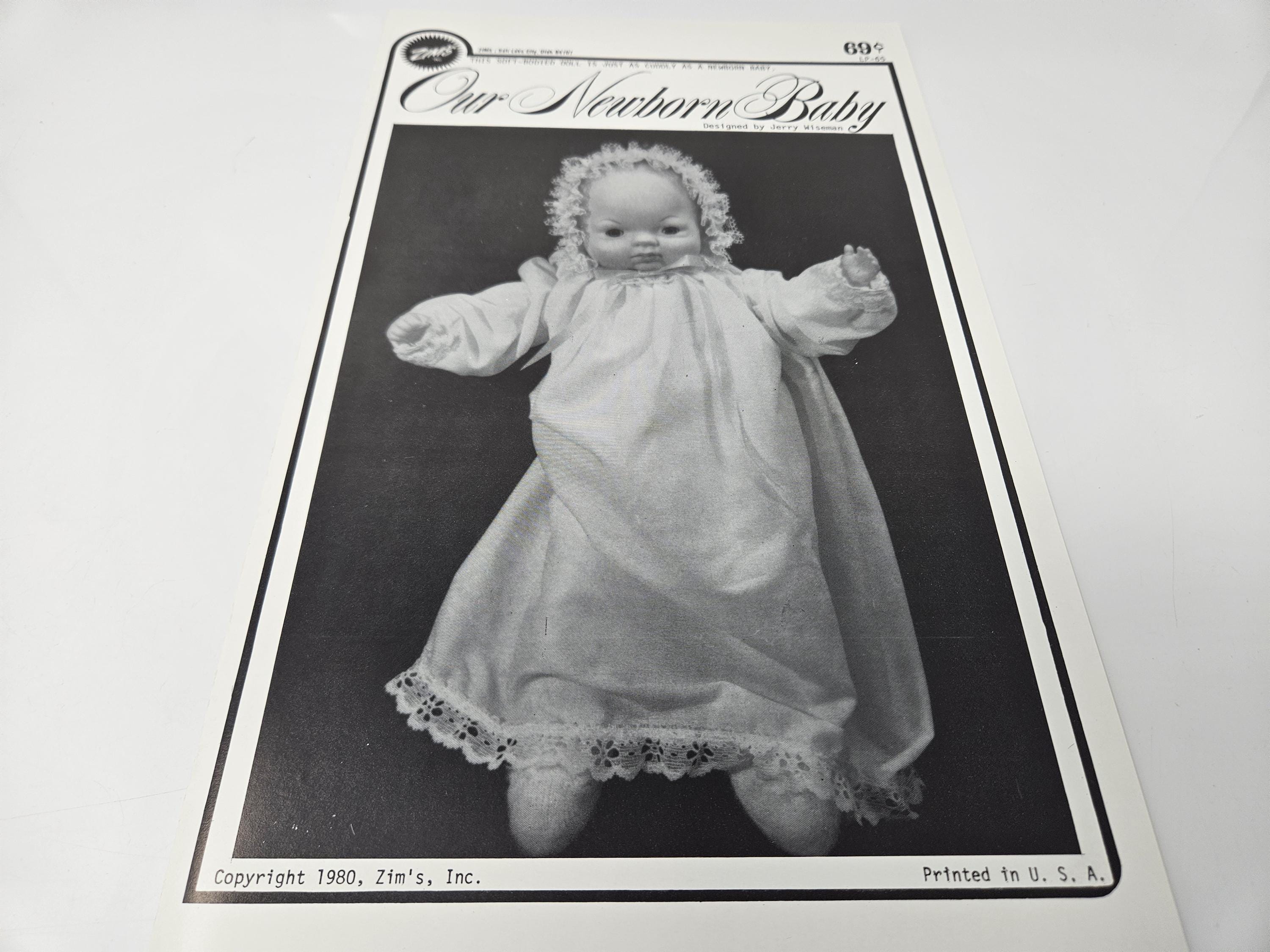Lot of 4 Vintage Zim's Baby Doll Making Sewing Patterns Craft Leaflets ...