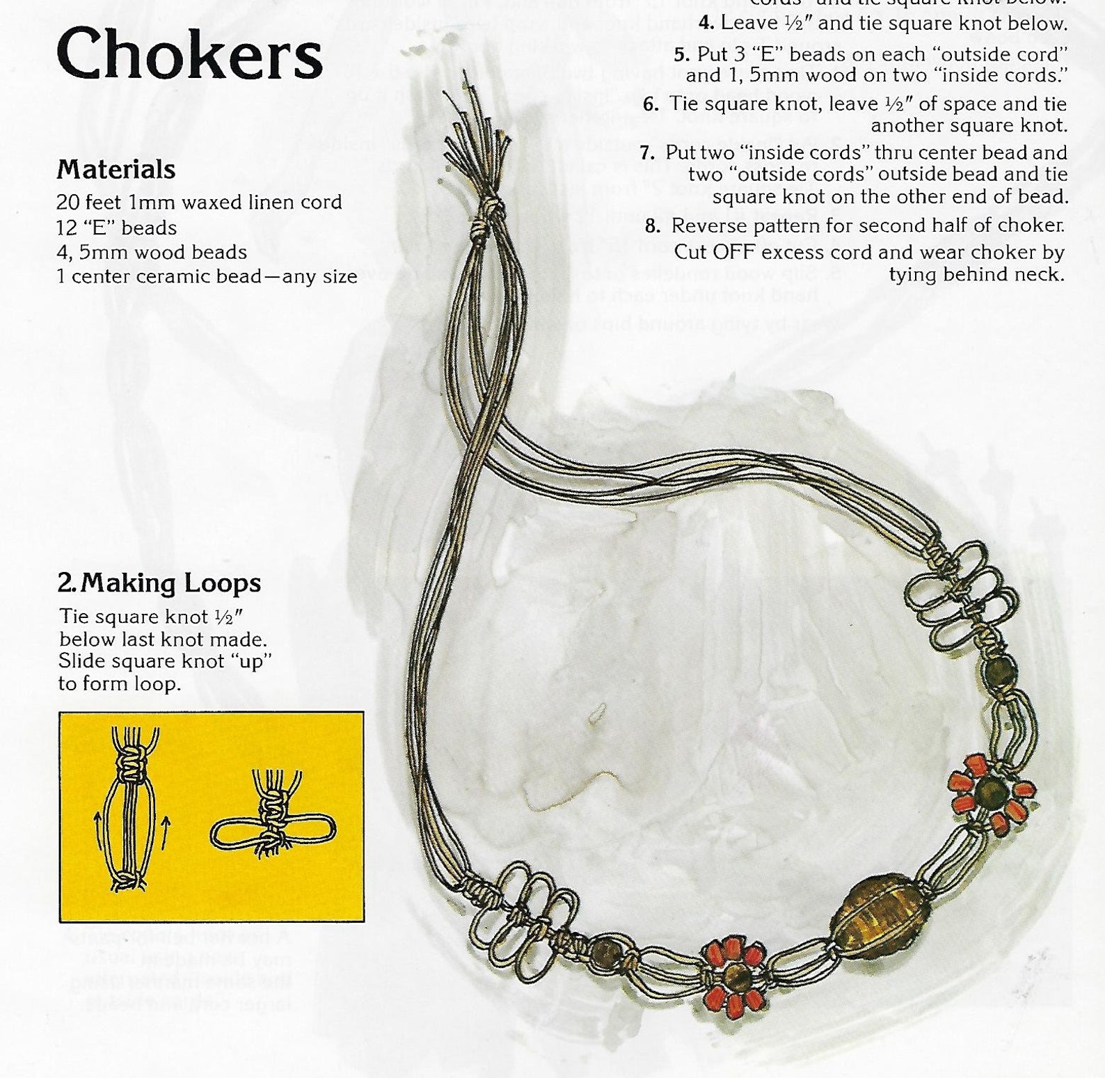 Square Knot Macrame Jewelry Patterns Book H236 - Etsy