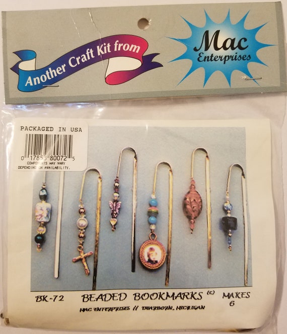 Vintage Beaded Bookmarks Beading Craft Project Kit Mac | Etsy