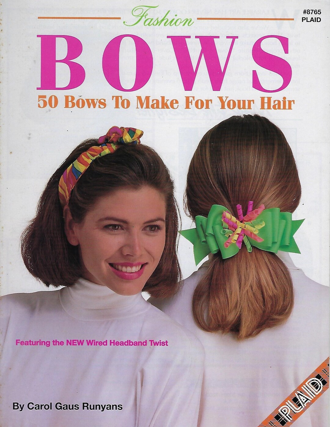 Fashion Bows 50 Bows to Make for Your Hair Vintage Craft Pattern Book ...