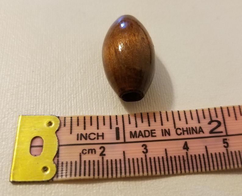 Lot of 50 Vintage Oval 25mm x 14mm Wood Macrame Craft Wooden | Etsy