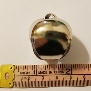 Lot of 20 Shiny Metal Jingle Bells for Christmas Crafts Large 30mm ...