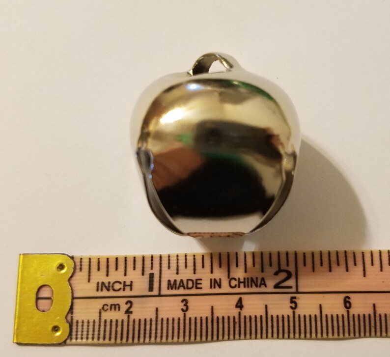 Lot of 20 Shiny Metal Jingle Bells for Christmas Crafts Large 30mm ...