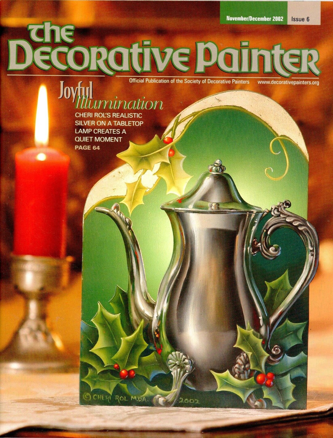 The Decorative Painter Magazine November/december 2002 Issue 6 Vintage ...