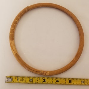 Vintage Natural Rattan 6" Round Handbag Purse Handles - Etsy
