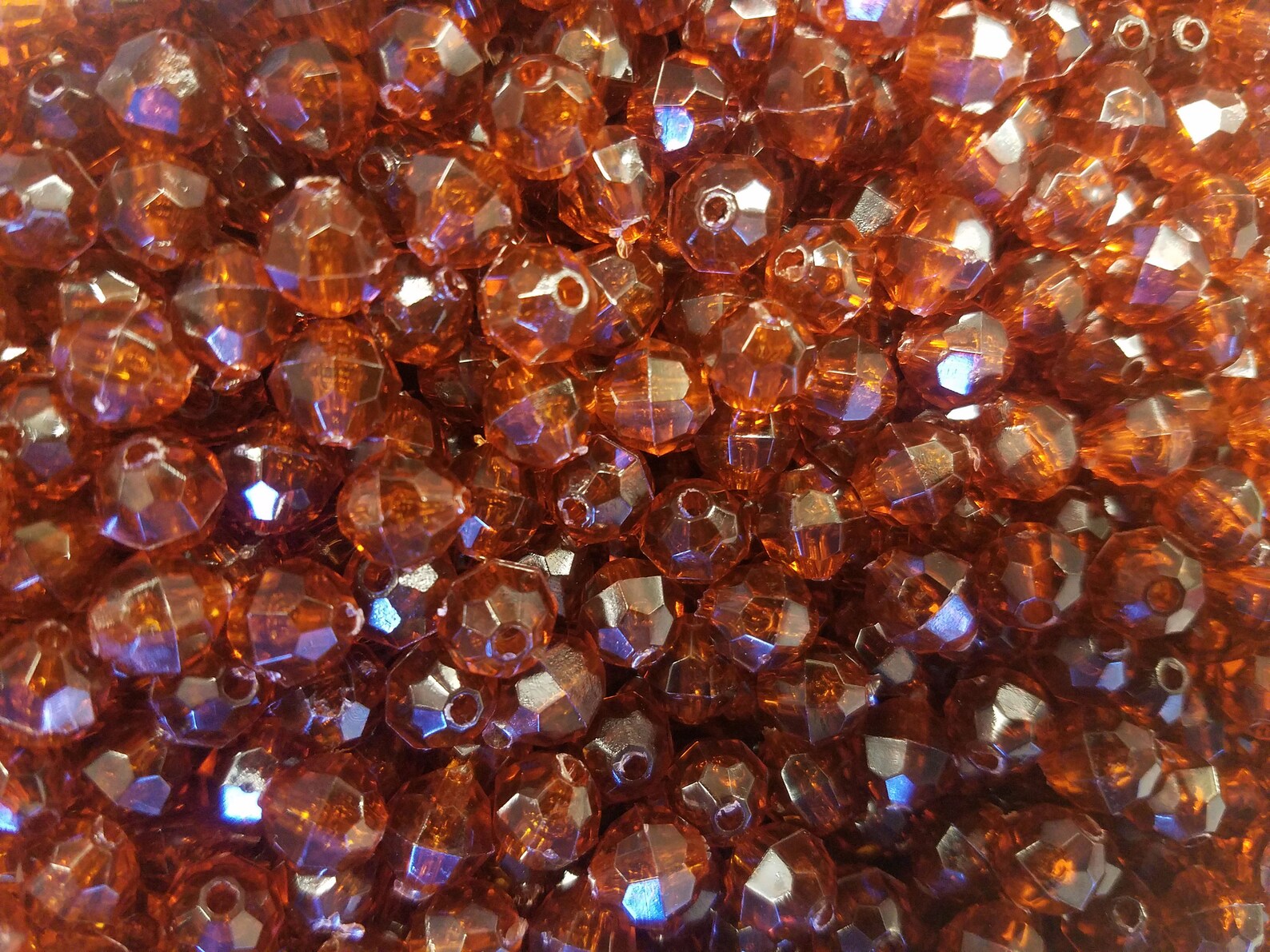 500 Pcs Translucent Crystal Faceted 8mm Round Plastic Acrylic - Etsy