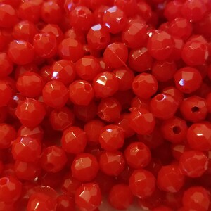 1,000 Pcs Crystal Faceted 6mm Round Plastic Acrylic Craft Beads - Etsy