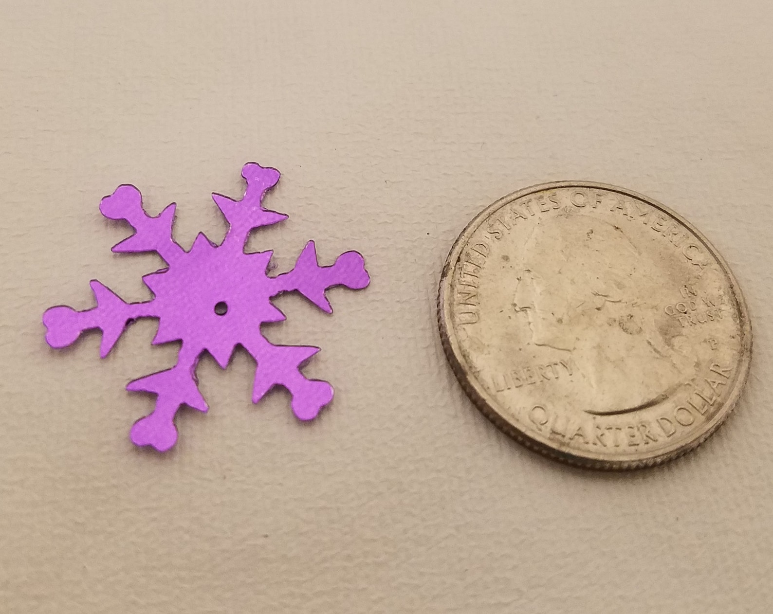 100 Pcs Vintage Snowflake Sequins Large 25mm 1-inch Metallic - Etsy