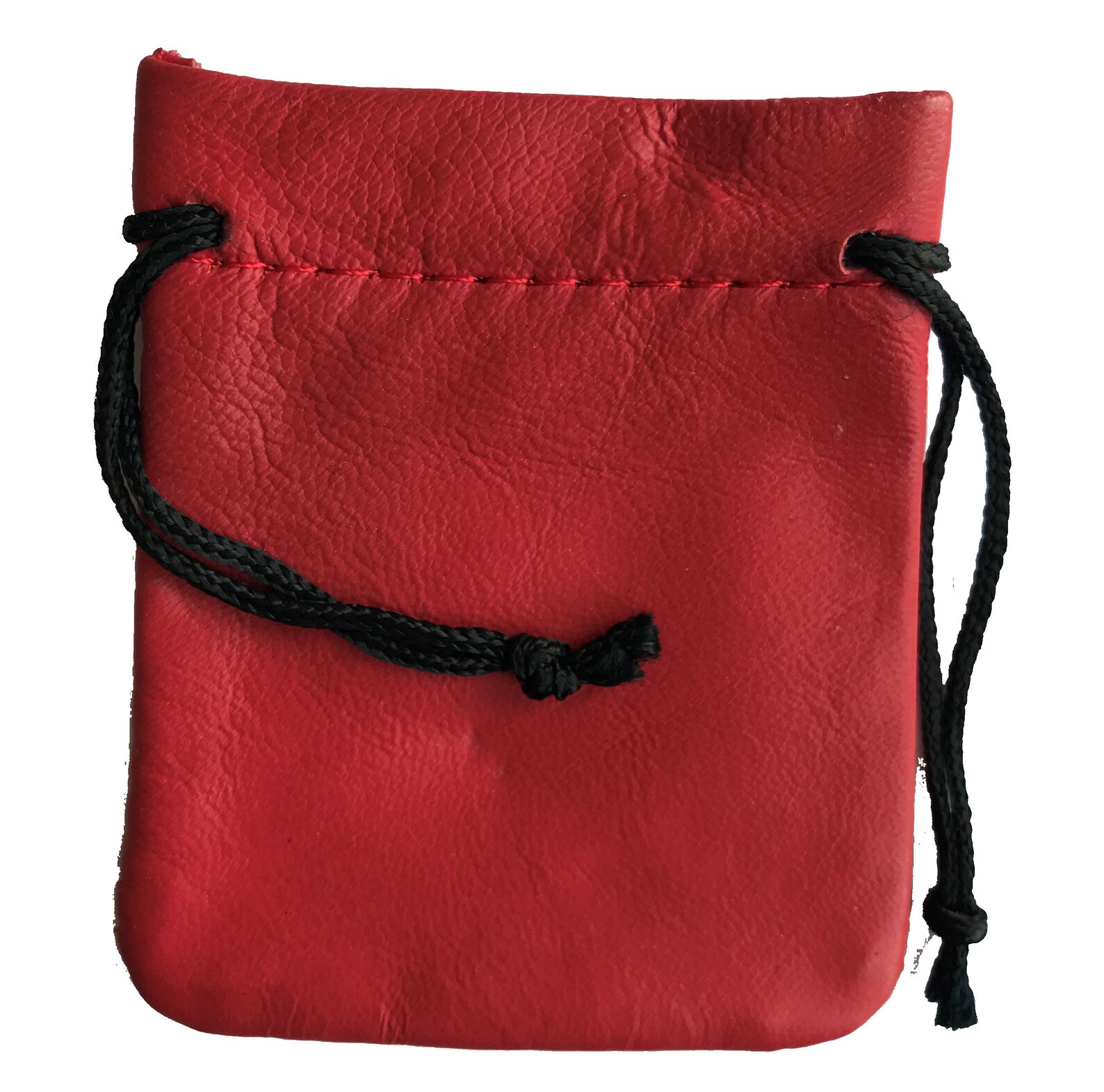 Pack of 4 Small 3 Red Genuine Leather Drawstring Pouch - Etsy