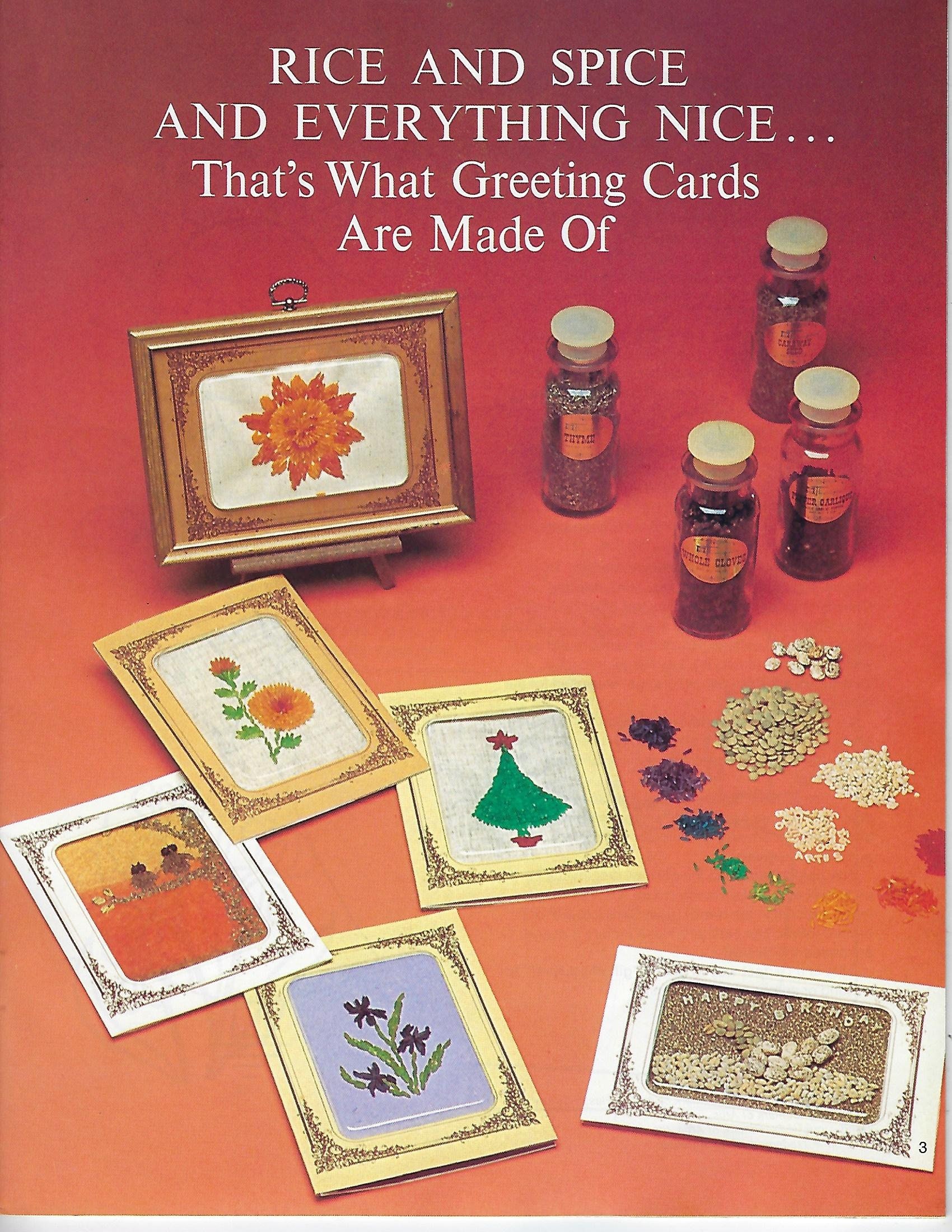 Mini-Crafts for Greeting Card Vintage Card Making Craft How To | Etsy