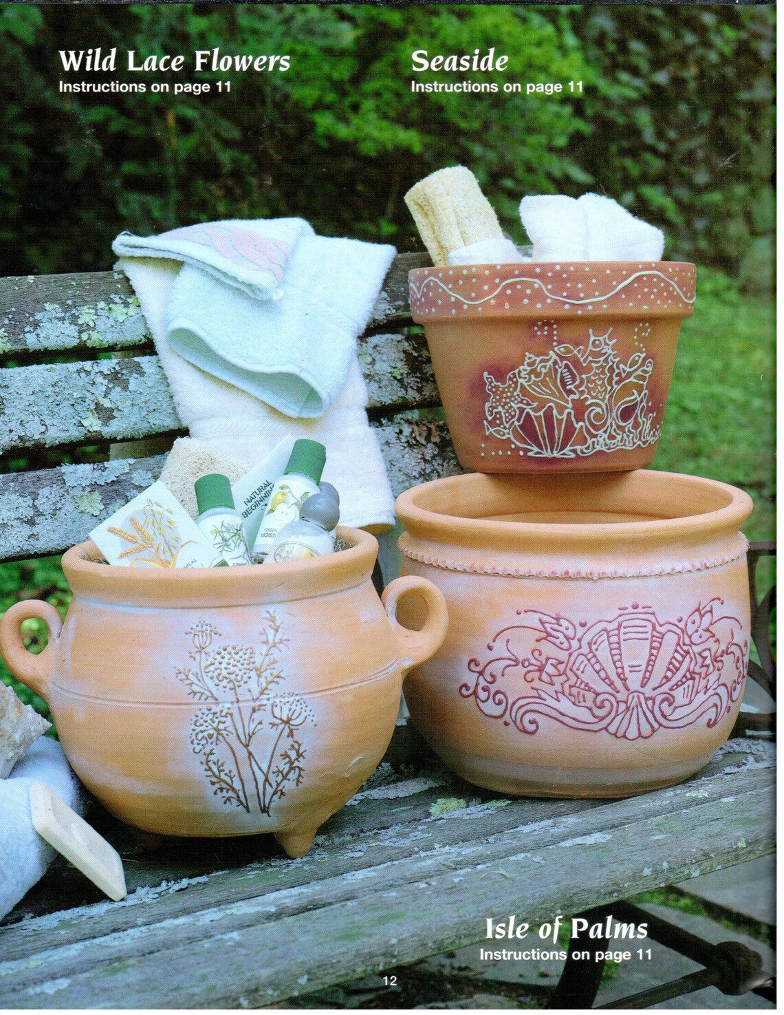 Decorated Clay Pots Garden Planters Decorative Painting Craft Book ...
