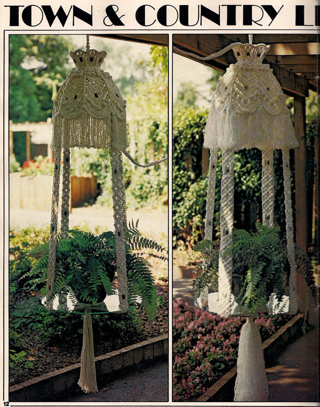 PDF ONLY - Macrame Table & Lamp Patterns in Spotlight on Macrame ...