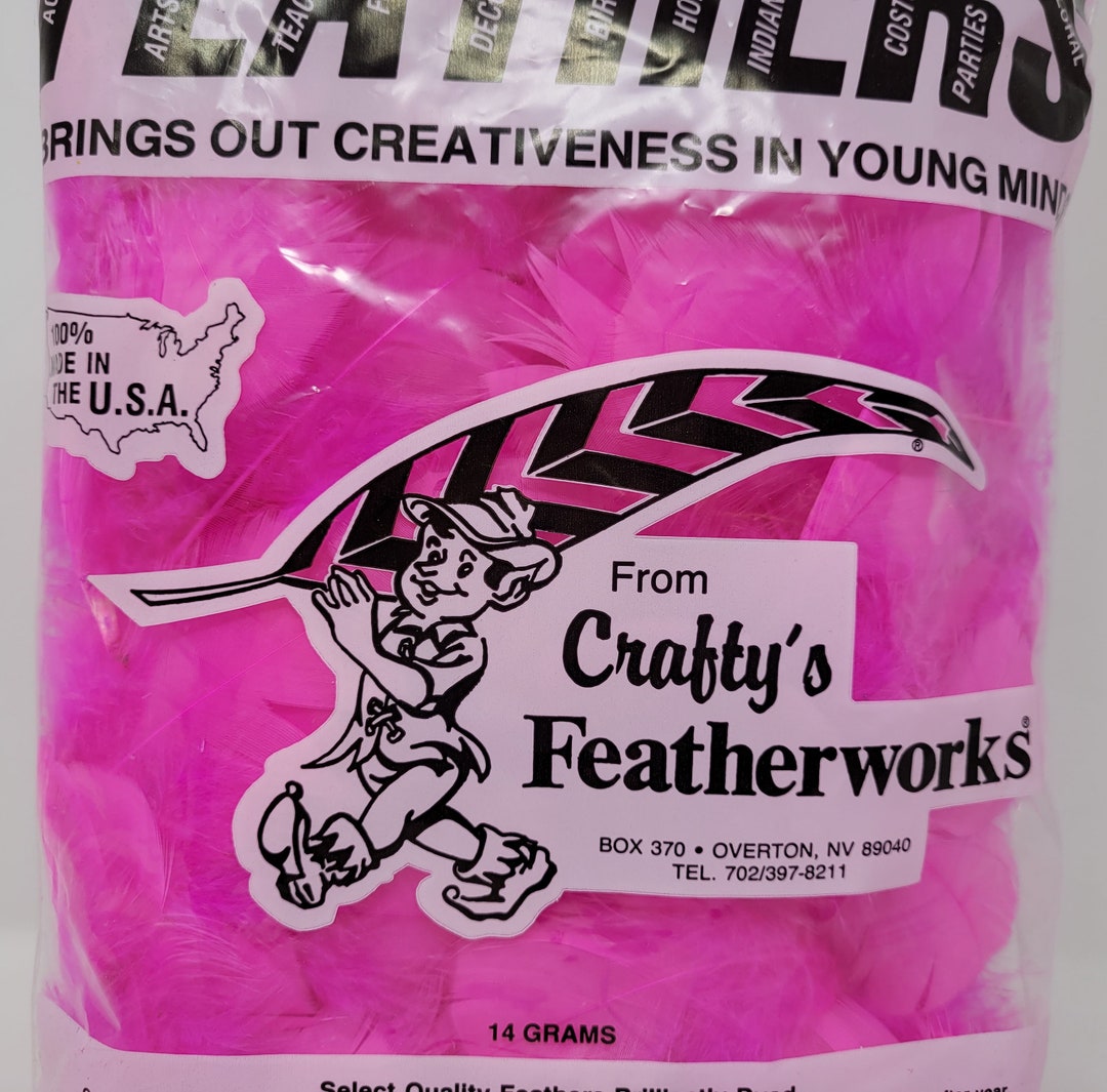 Vintage Crafty's Featherworks Craft Feathers Artificial Bird Plumage ...