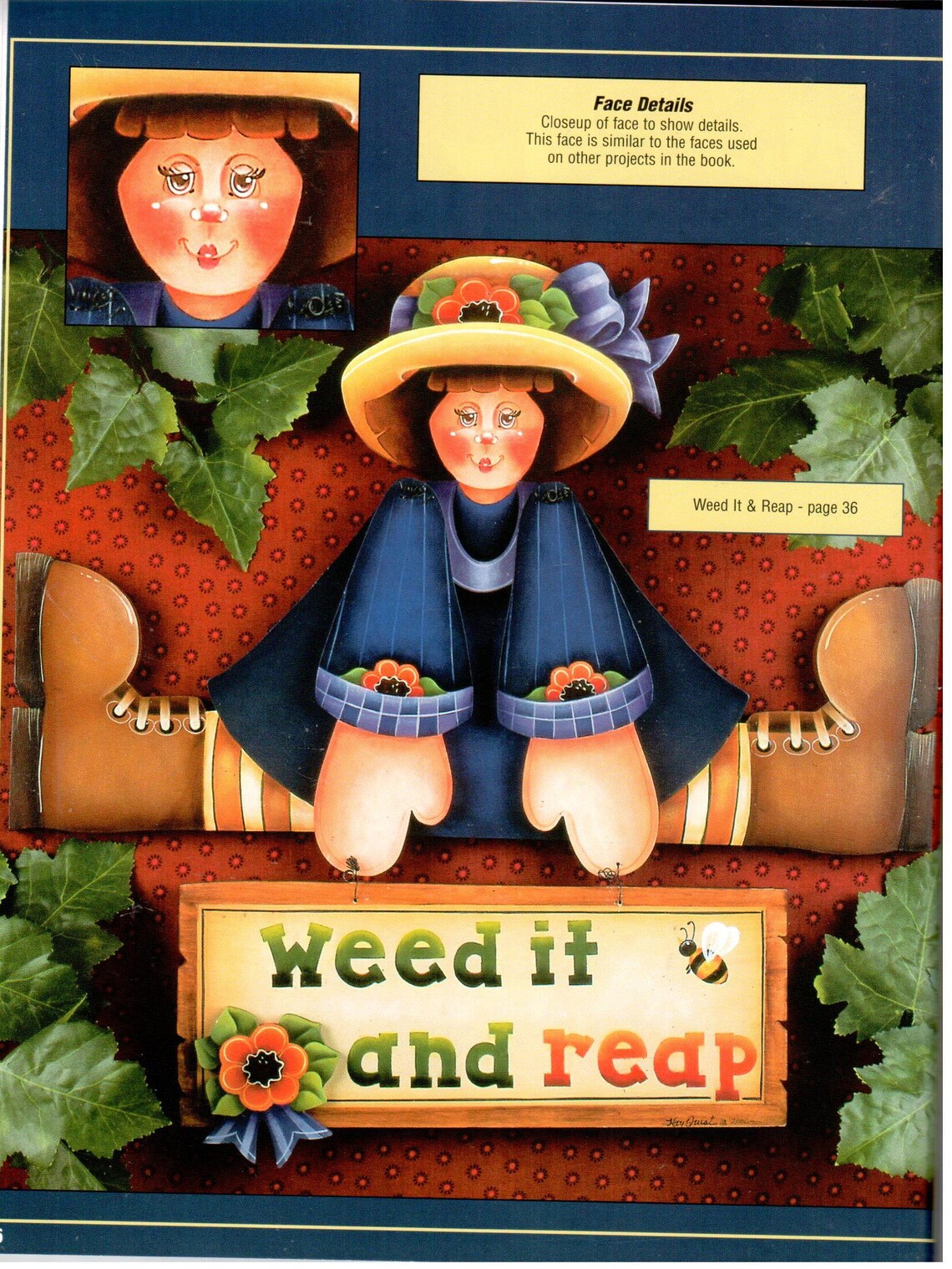 Honey Bees & Holly Leaves Kay Quist Decorative Painting Book - Etsy