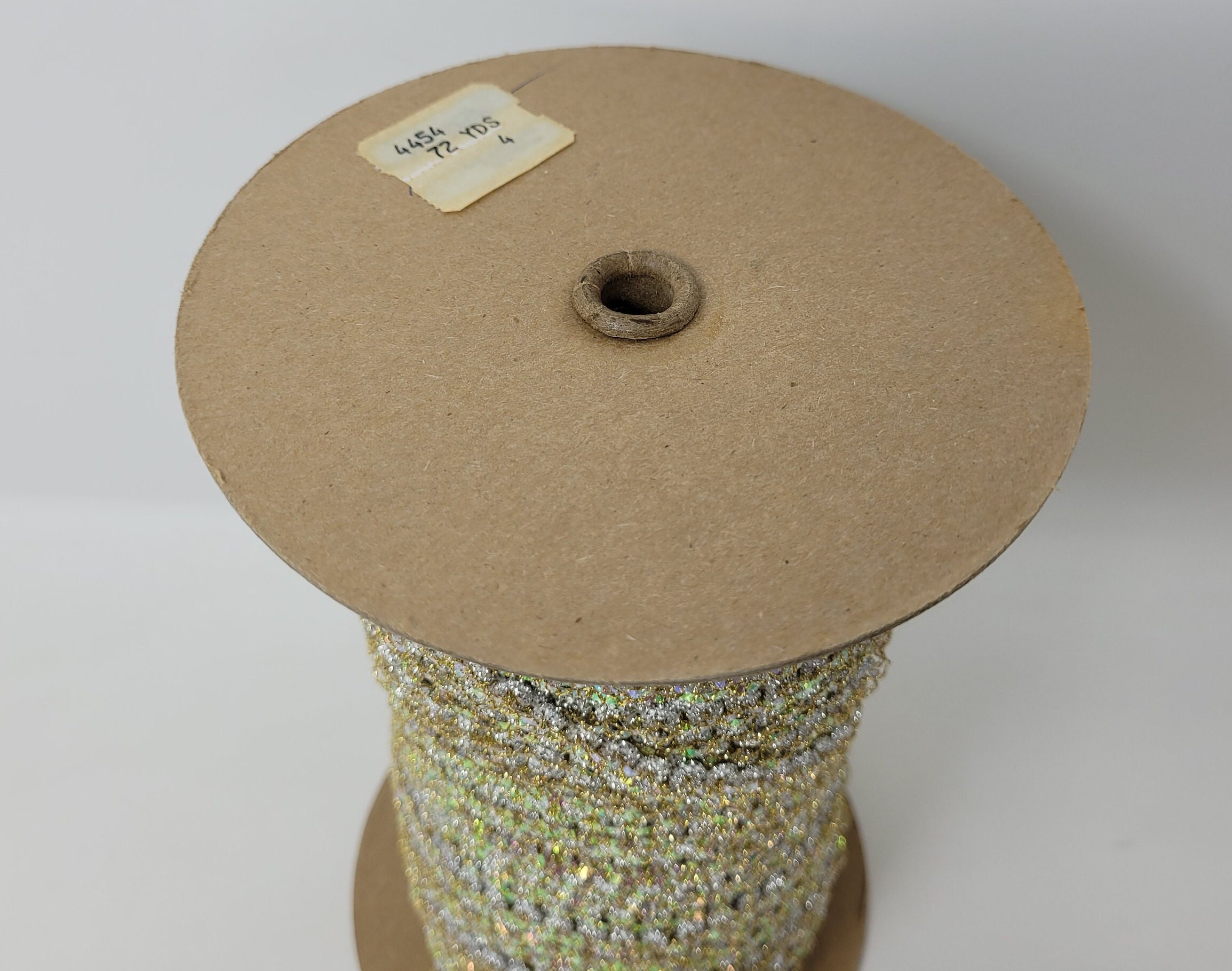 Bulk Spool Vintage Fancy Metallic Silver and Gold Tinsel 8mm - Etsy