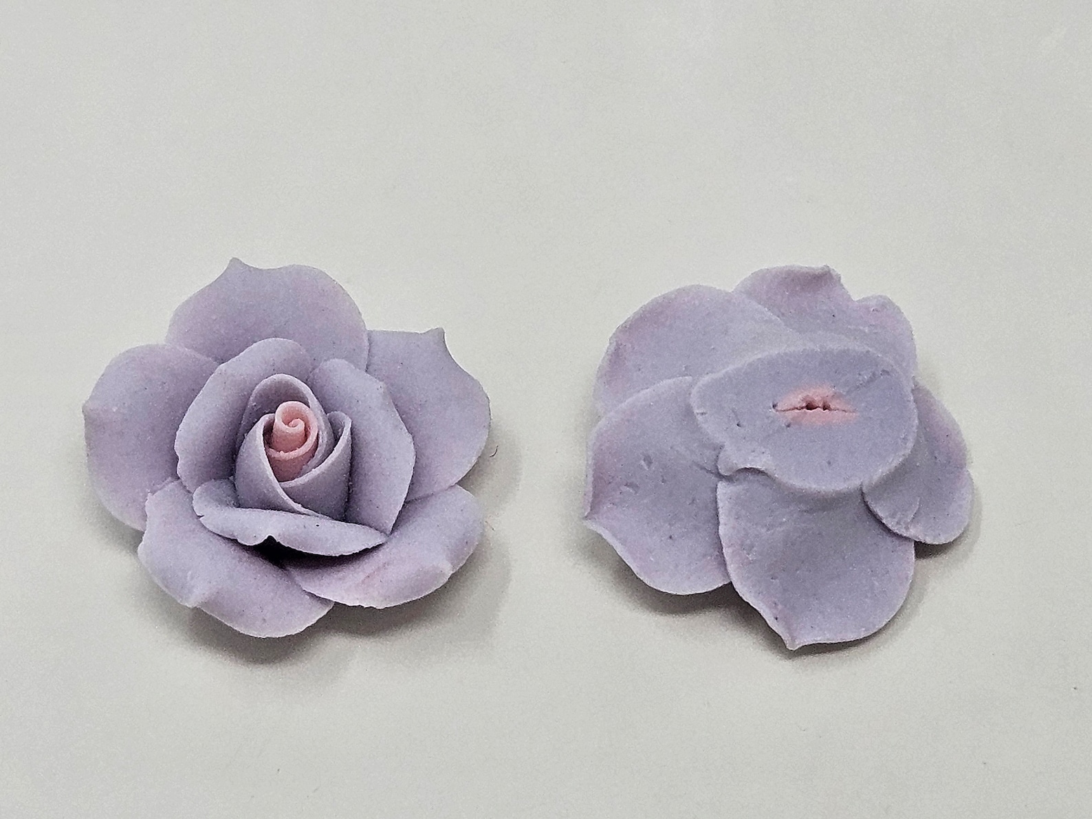 12 Pcs Porcelain Ceramic Bisque Rose Heads Flower Blossoms Vintage ...
