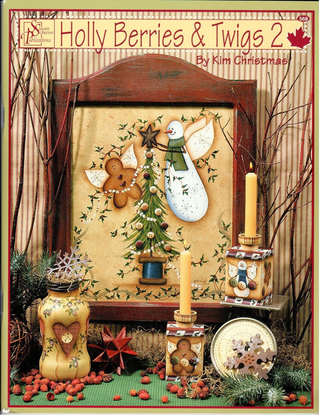 Holly Berries & Twigs 2 Kim Christmas Decorative Painting Patterns ...