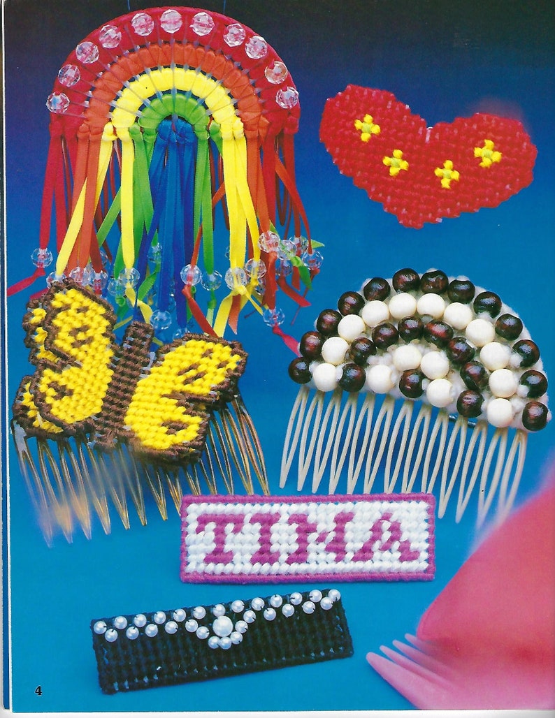 Crafting with Plastic Grid Plastic Canvas Patterns Book | Etsy