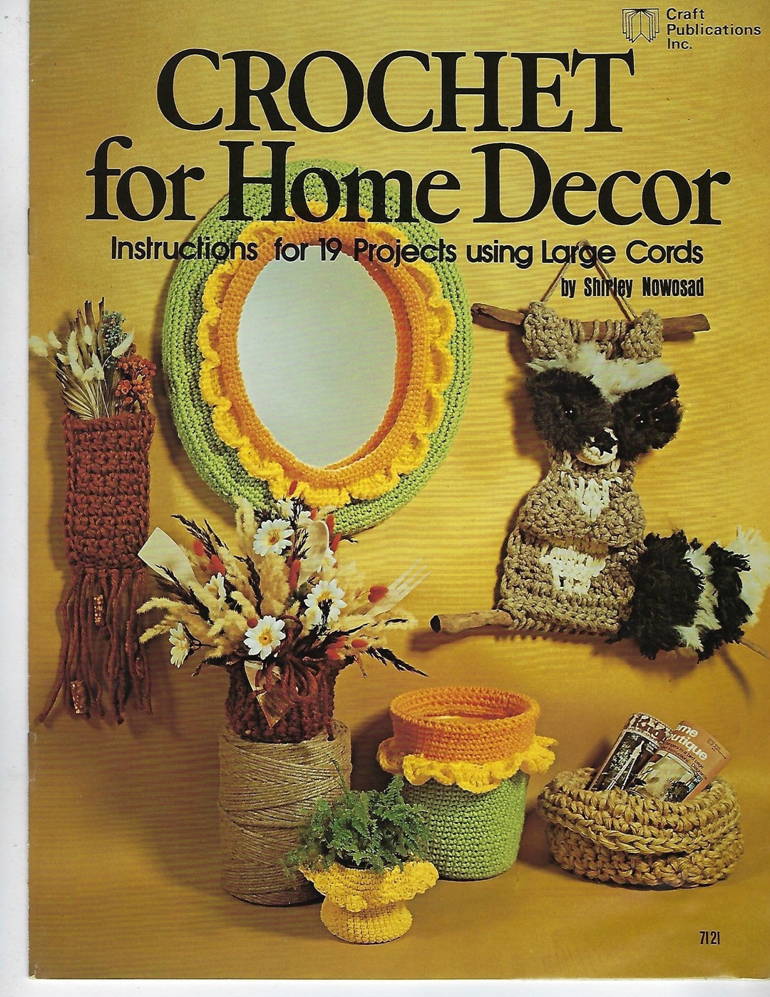 Crochet for Home Decor Using Large Cords Patterns Vintage Craft Book - Etsy