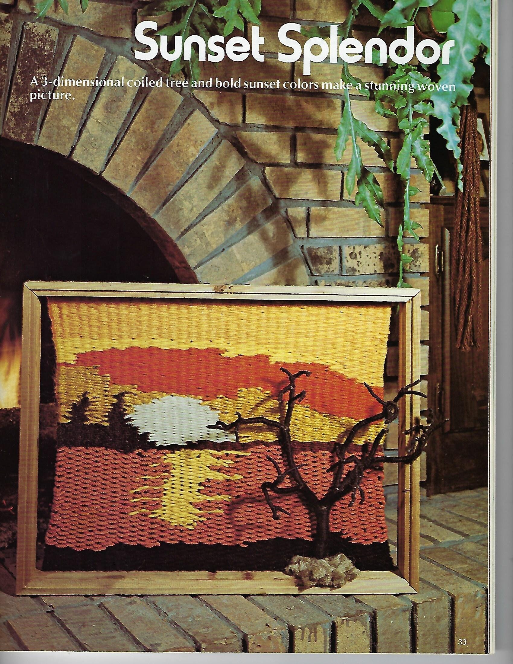 Weaving for Home Decor Hanging Wall Art Vintage 1970's | Etsy