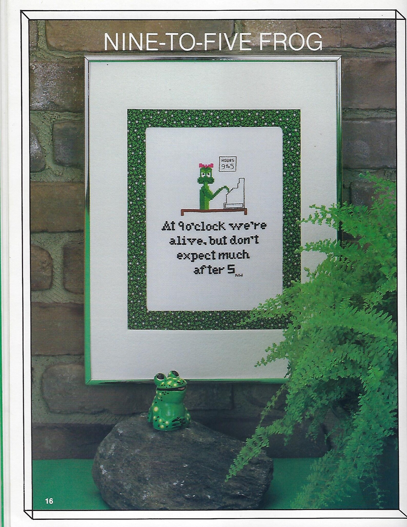 Frog Wisdom Whimsical & Witty Sayings Cross Stitch Patterns | Etsy